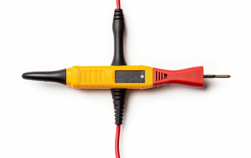Voltage Continuity Tester on White Background Stock Photo - Image of ...