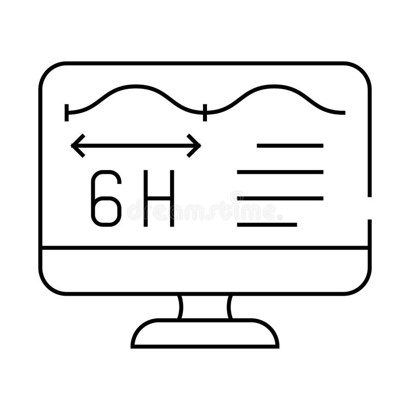 Voltage Control Line Icon Vector Illustration Black Stock Vector ...