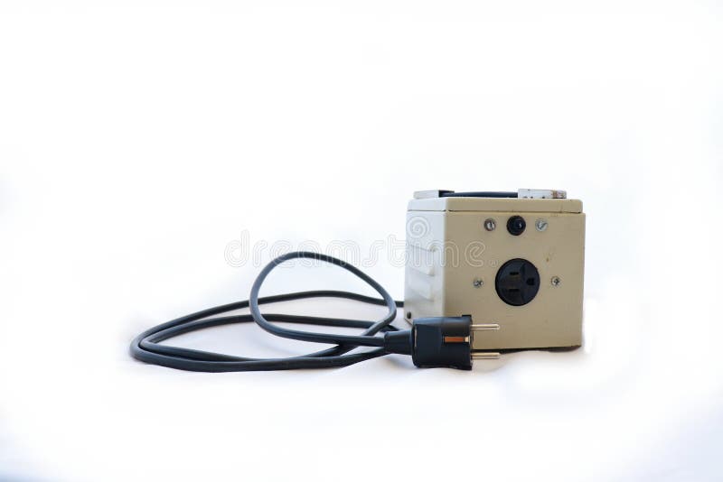 Voltage Converter for Use on Electrical Devices Stock Image - Image of ...