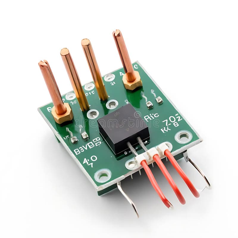 Voltage Divider Isolated on a White Background Stock Photo - Image of ...