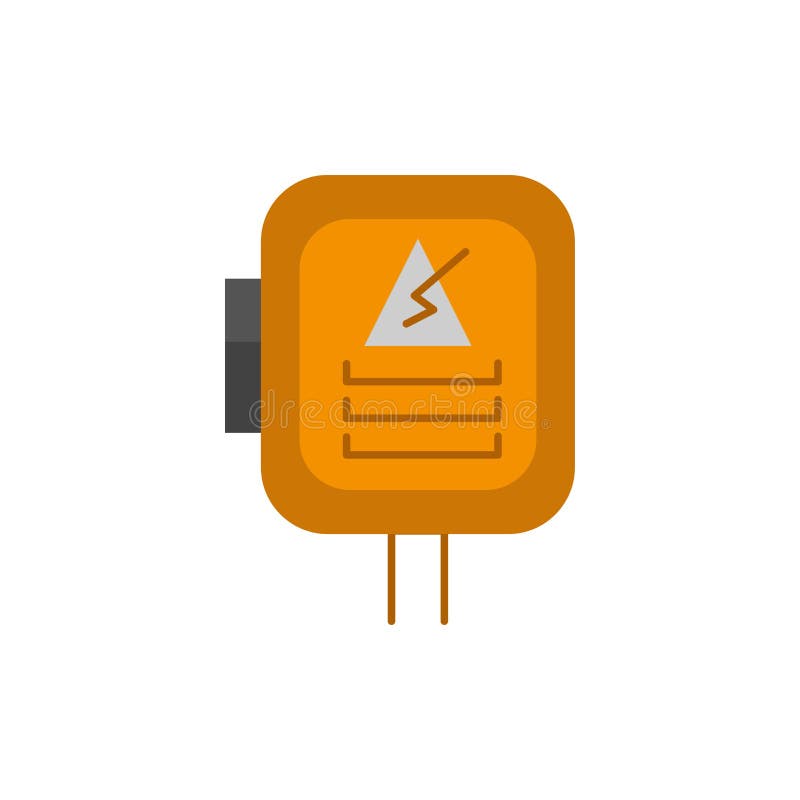 Voltage, Energy, Power, Transformer Flat Color Icon. Vector Icon Banner ...
