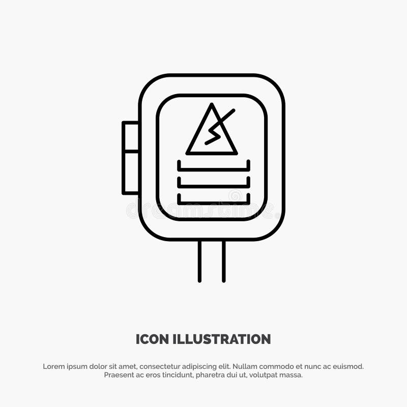Voltage, Energy, Power, Transformer Line Icon Vector Stock Vector ...