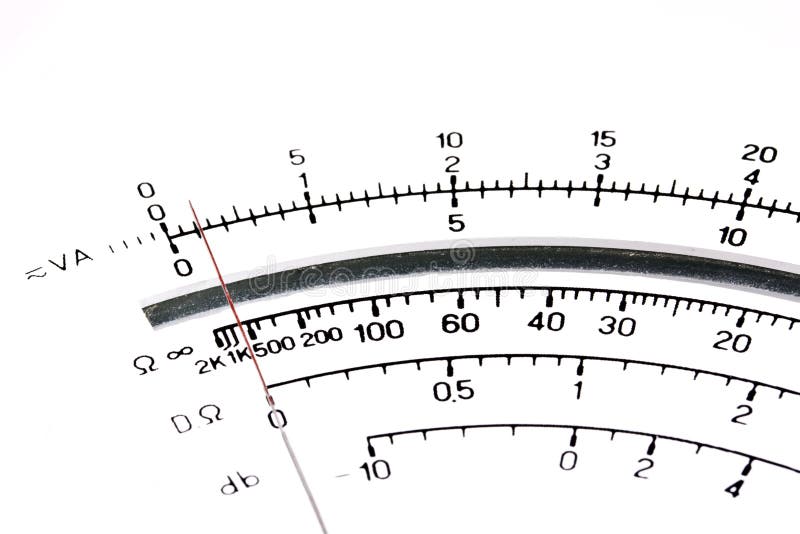 Analog multimeter scale stock photo. Image of ammeter - 33127586