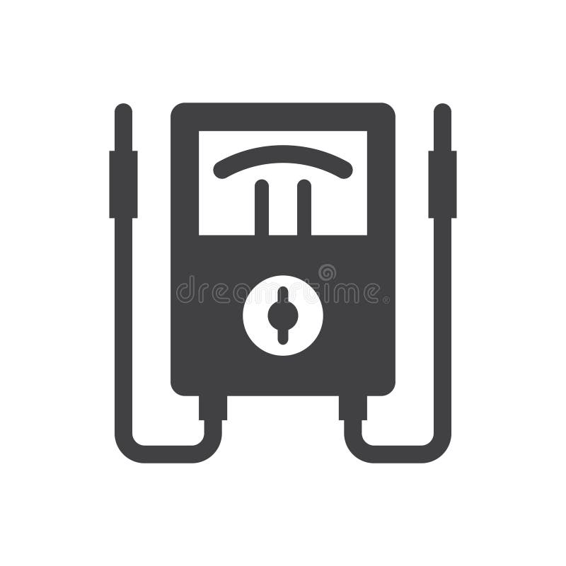 Voltage meter icon stock illustration. Illustration of voltage - 393122844