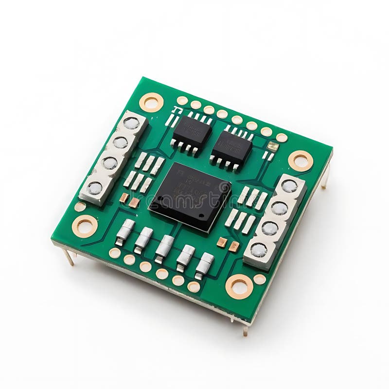 Voltage Reference IC Isolated on a White Background Stock Image - Image ...