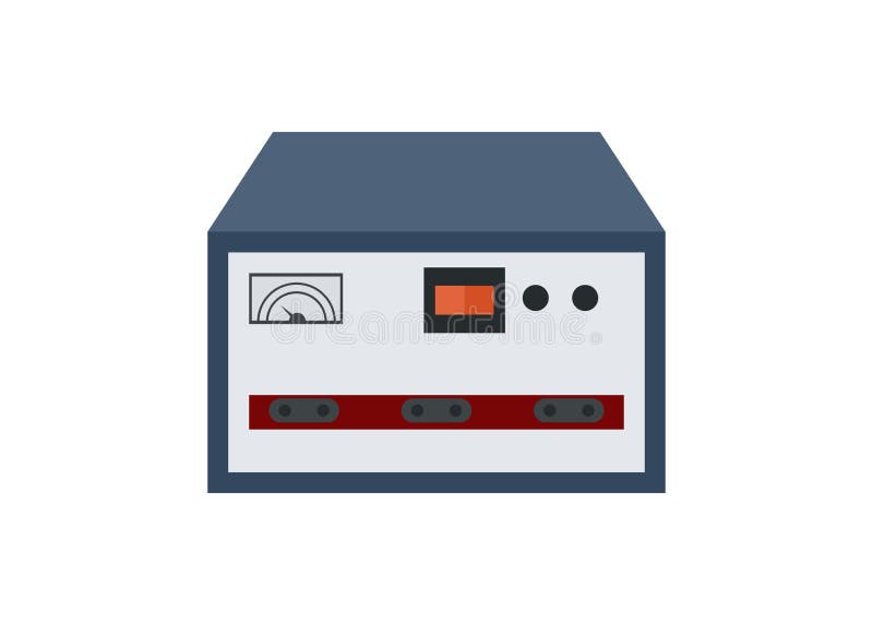 Voltage Stabilizer. Simple Flat Illustration in Perspective View. Stock ...
