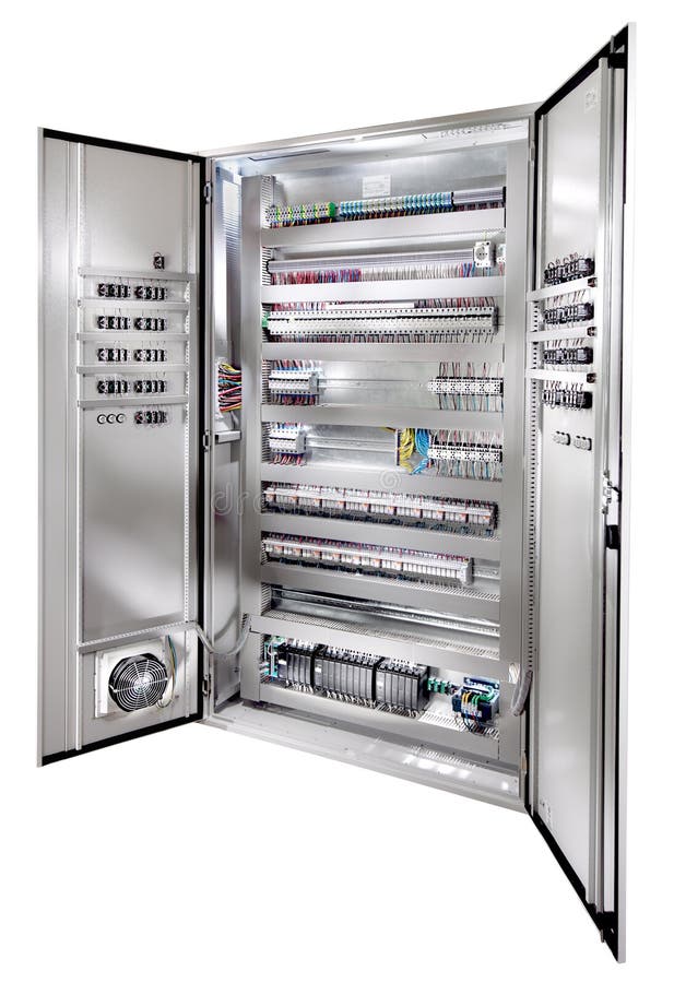 Voltage Switchboard with Circuit Breakers, Switches and Controllers ...