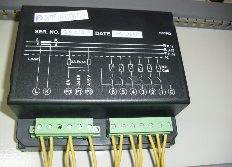 Voltage Switchboard Panel, Electrical Components at Plant and Factory ...