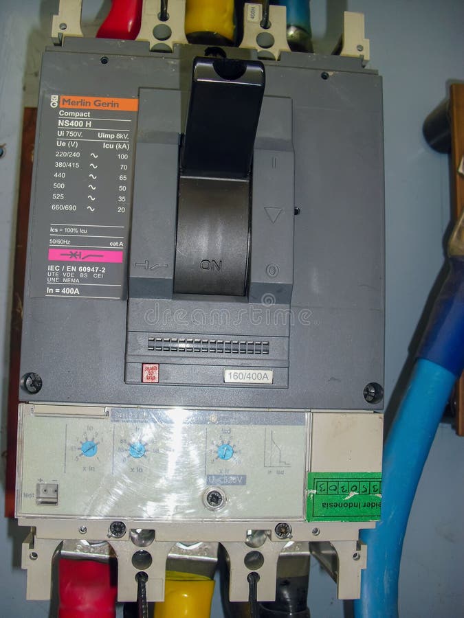 Voltage Switchboard Panel, Electrical Components at Plant and Factory ...