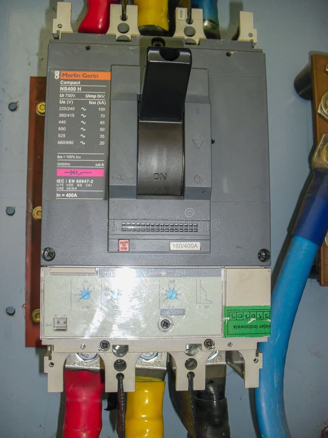 Voltage Switchboard Panel, Electrical Components at Plant and Factory ...