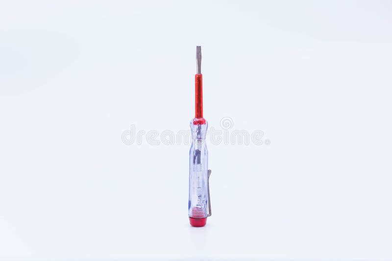 Voltage Test Pen White Background Stock Image - Image of measurement ...