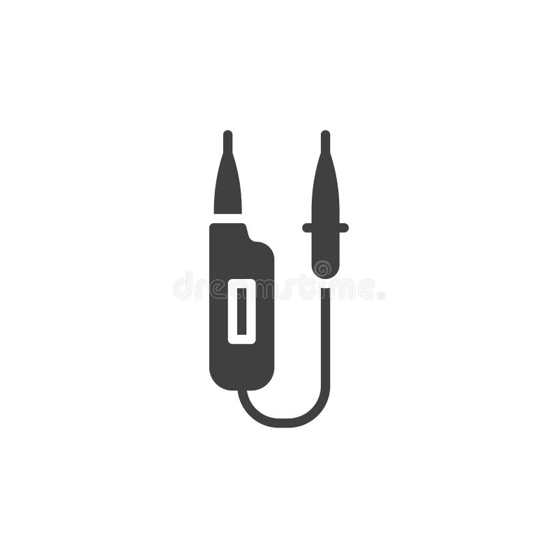 Voltage Tester vector icon stock illustration. Illustration of design ...