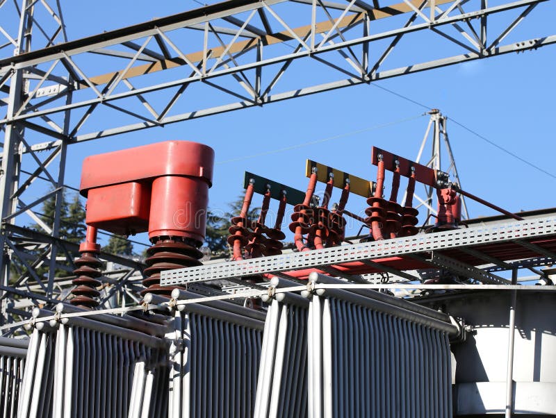 Power Transformer in a Power Plant Stock Image - Image of ...