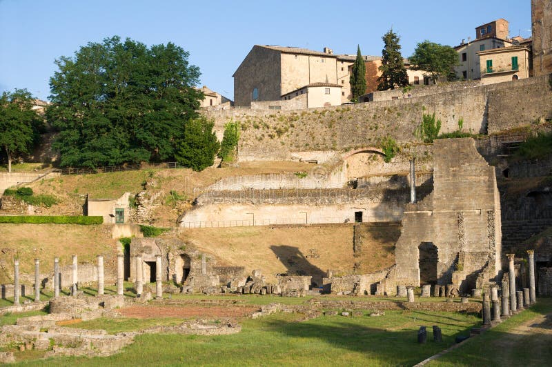 Voltera, Toscana, Italia foto de archivo editorial. Imagen de turista ...