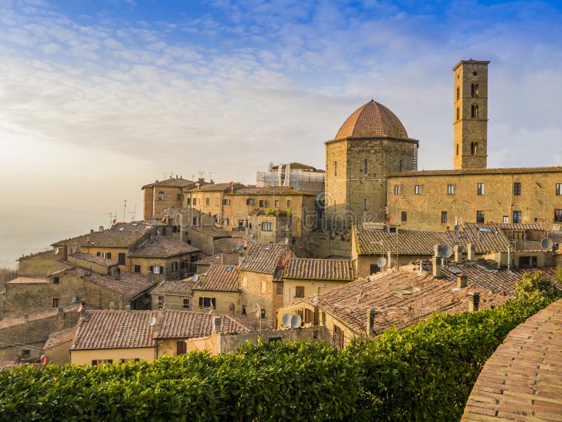 Volterra, Tuscany, Italy stock photo. Image of attraction - 55611812