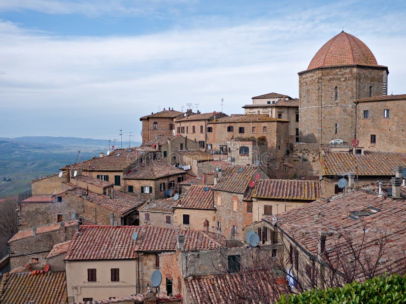Volterra View - Tuscany, Italy Stock Photo - Image of roofs, italian ...