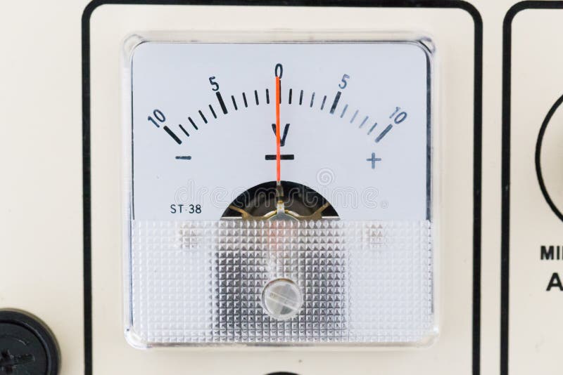 Volume Meter Antique Audio Equipment Stock Image - Image of energy ...