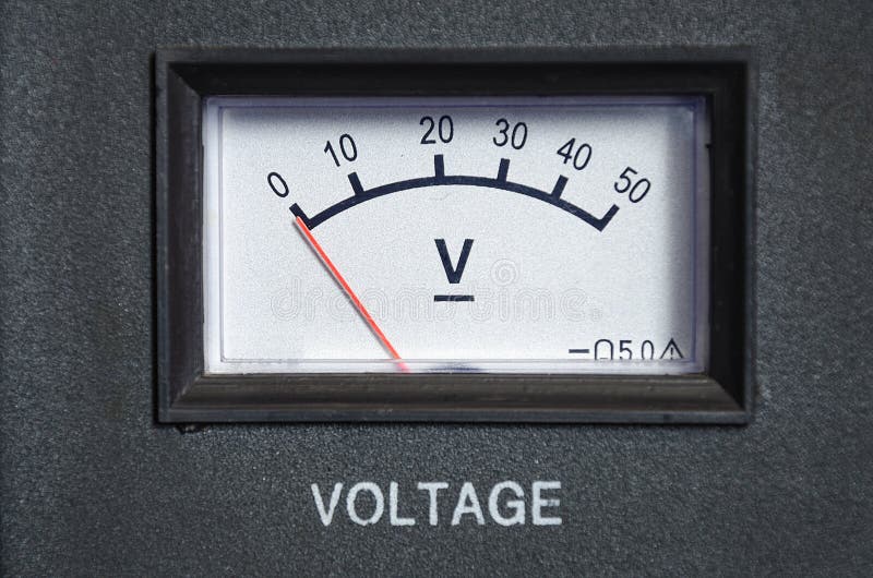 Voltmeter stock photo. Image of gauge, metal, dial, black - 28637018