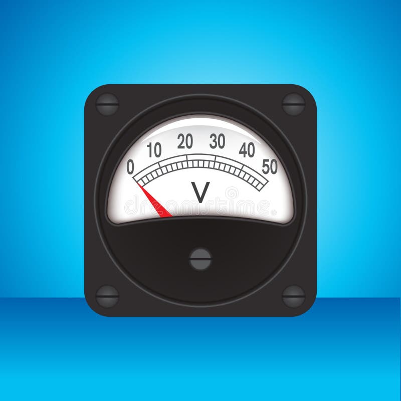 Flat Illustration of Voltmeter Vector Icon for Web Design. EPS10 Stock ...