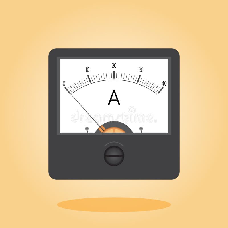 Flat Illustration of Voltmeter Vector Icon for Web Design and Etc ...