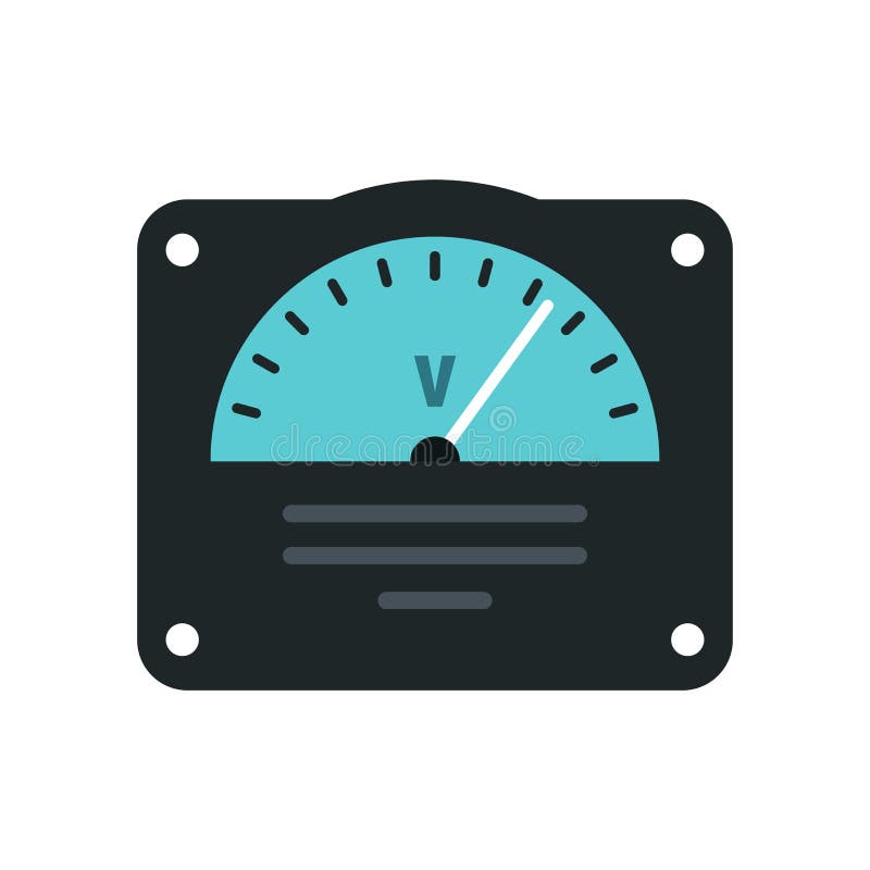 Voltmeter Icon Vector. Isolated Contour Symbol Illustration Stock ...