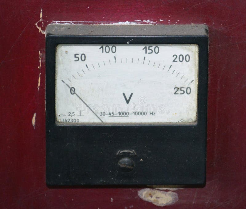 Vintage Voltmeter - an Instrument Used for Measuring Electric Potential ...