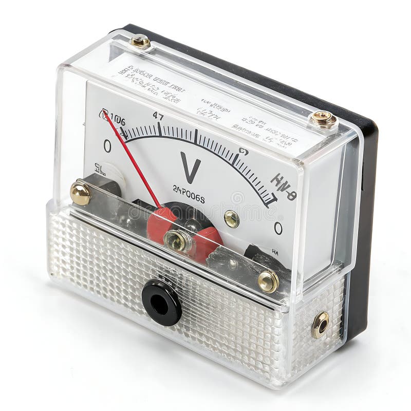 Voltmeter Isolated on White Background Stock Illustration ...