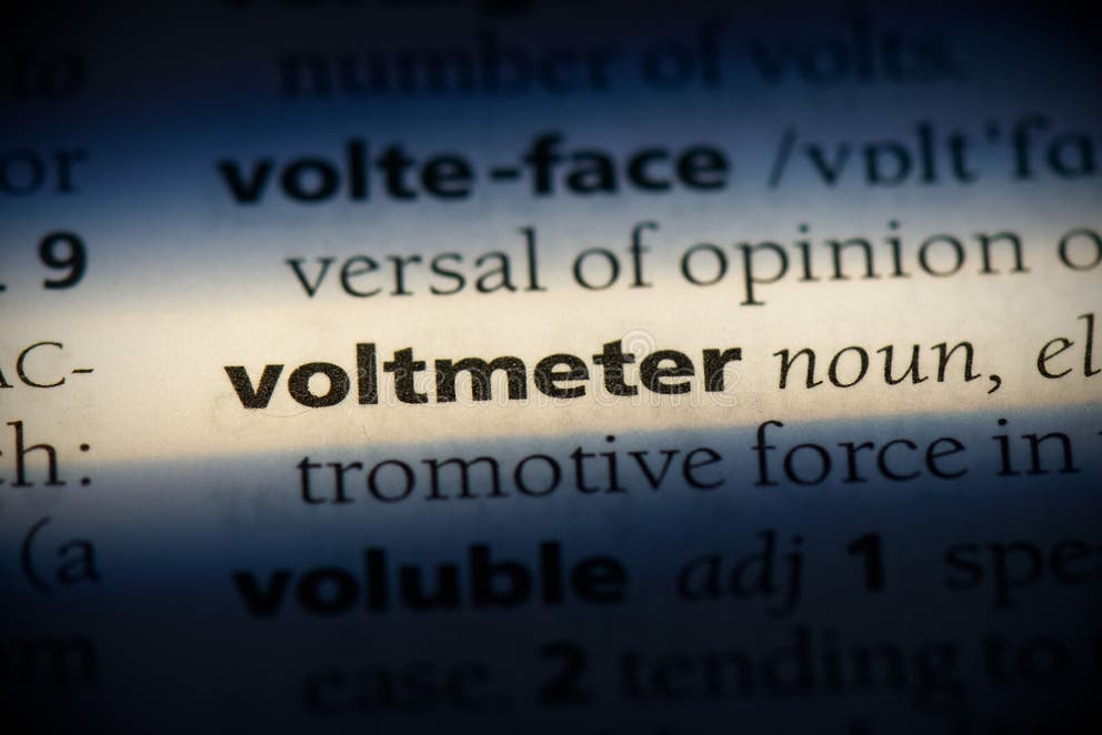 Voltmeter stock image. Image of info, paper, learn, voltmeter - 161576633