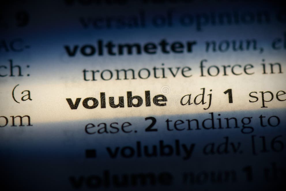 Voluble stock photo. Image of isolated, printed, focus - 161576794