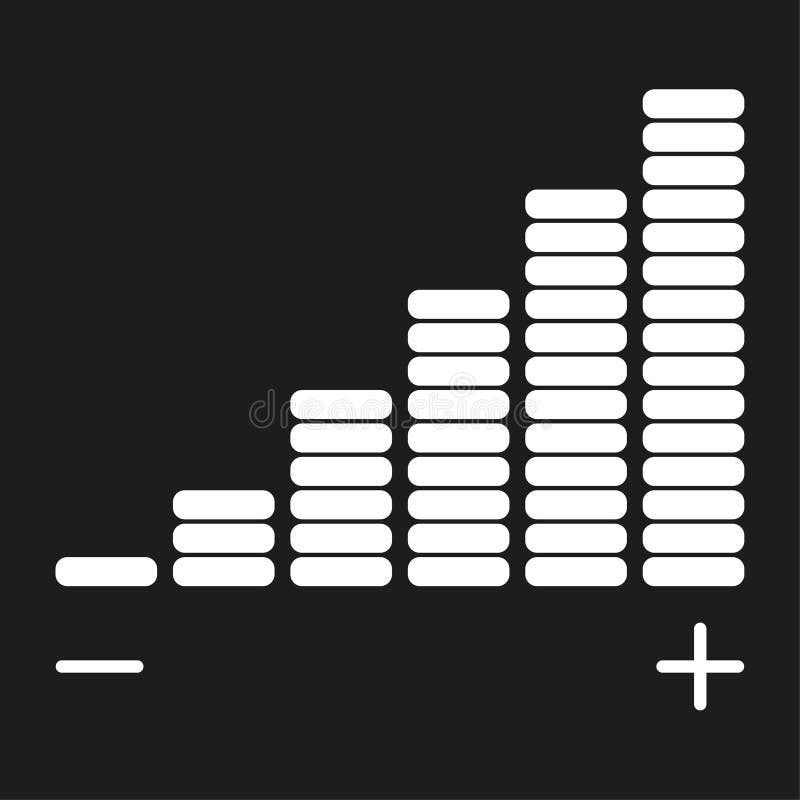 Volume Adjustment Icons. Vector Illustration Stock Vector ...