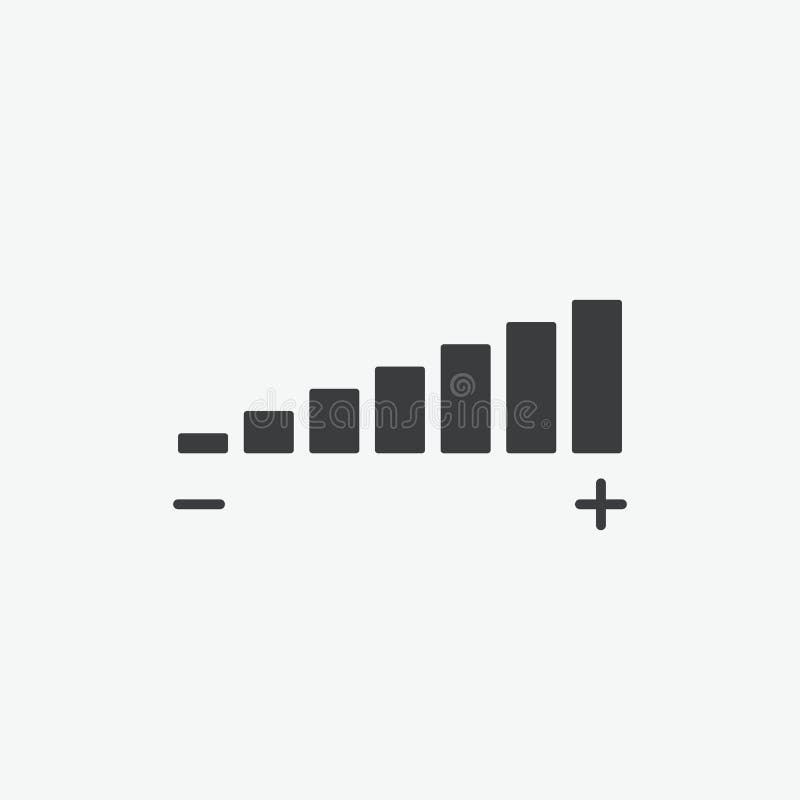 Volume Adjustment Vector Icon Stock Illustration - Illustration of ...