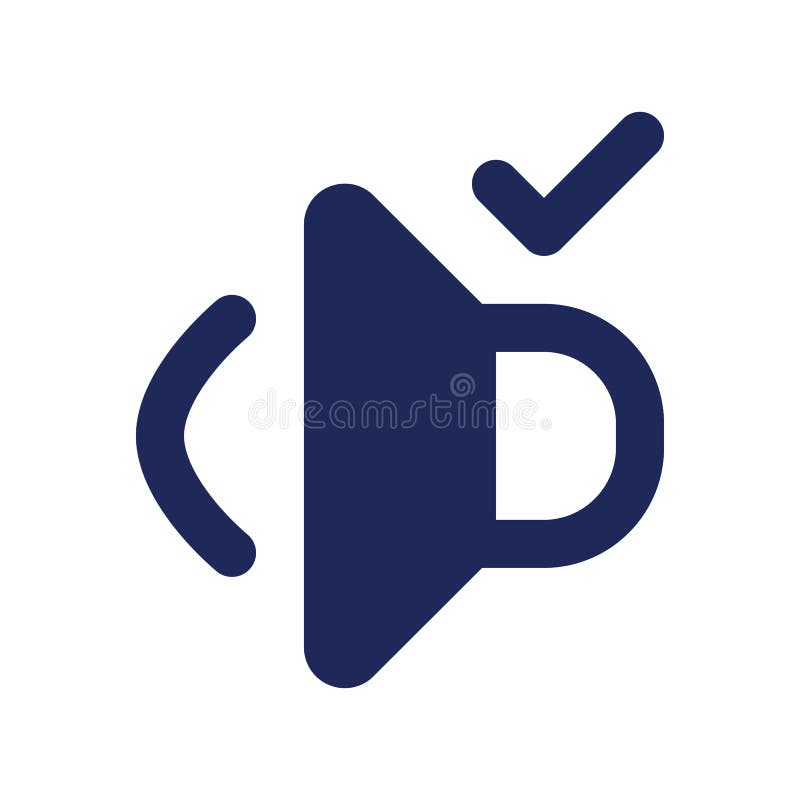 Volume on Black Pixel Perfect Solid Ui Icon Stock Vector - Illustration ...