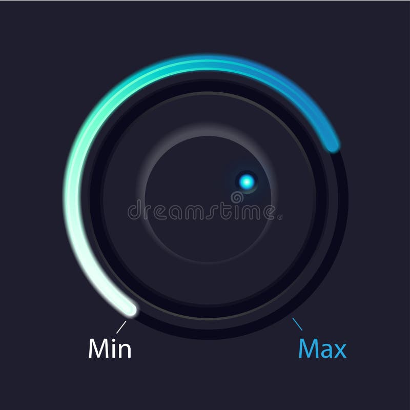 Volume Button Control Vector Stock Vector - Illustration of control ...