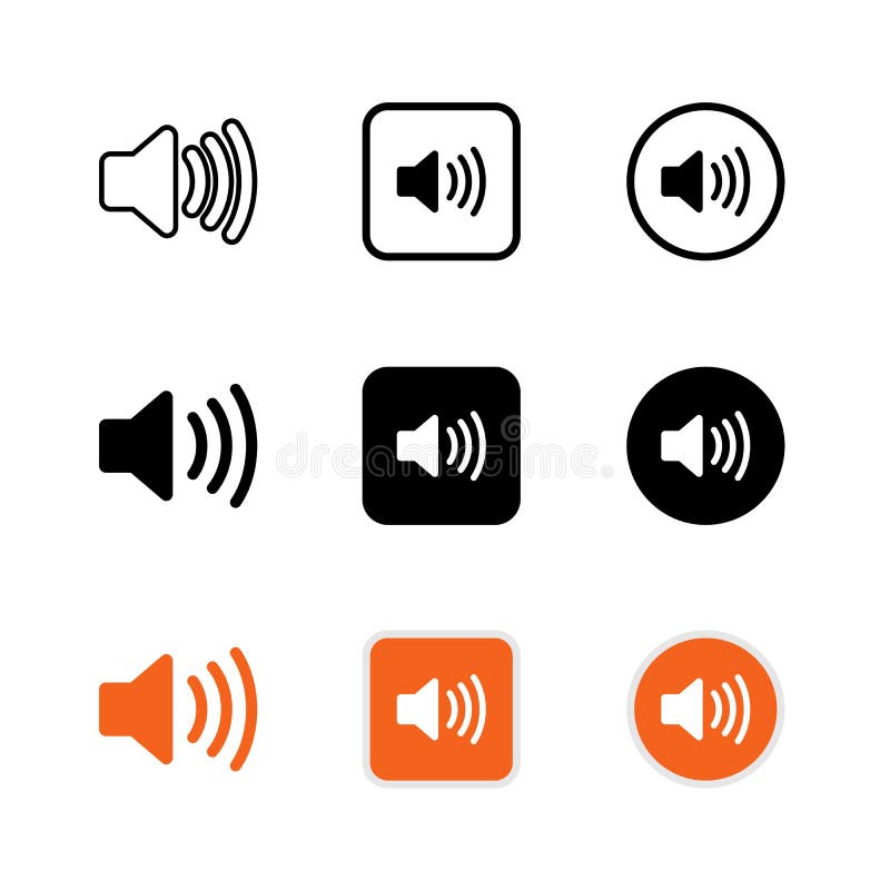 Volume Button Icon : Digital Theme, Technology Theme Stock Vector ...