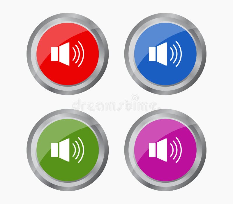 Volume Icon Illustrated in Vector on White Background Stock ...