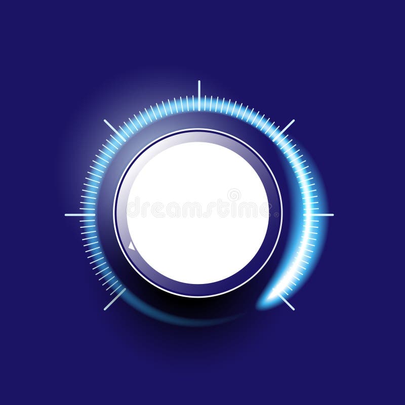 Volume Button, Sound Control, Music Knob with Texture and Scale Stock ...