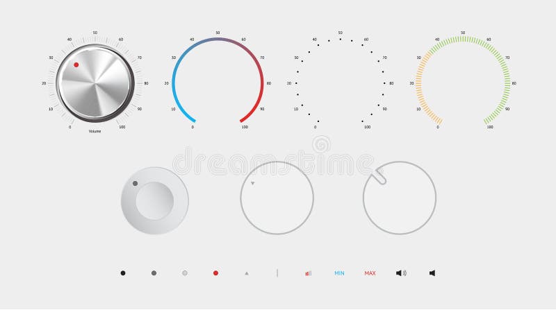 Volume Button Vector Illustration. All by Layers Stock Vector ...