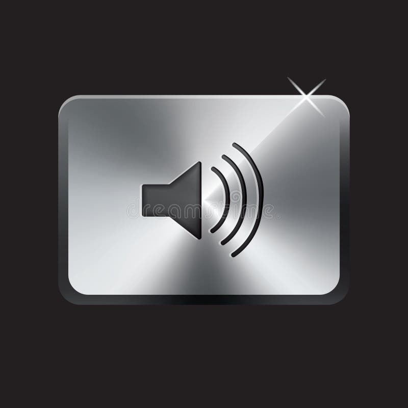 Volume Button. Vector Illustration Decorative Design Stock Vector ...