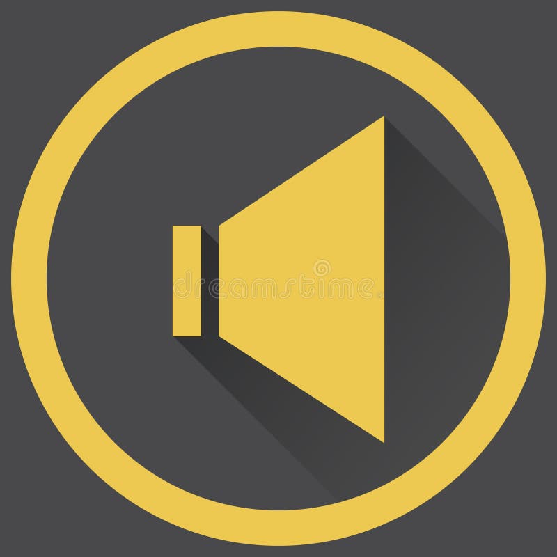 Volume Button. Vector Illustration Decorative Design Stock Vector - Illustration of icon ...