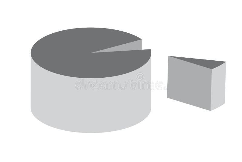 Volume Chart Part. Futuristic Circle. Contour Drawing. Vector ...