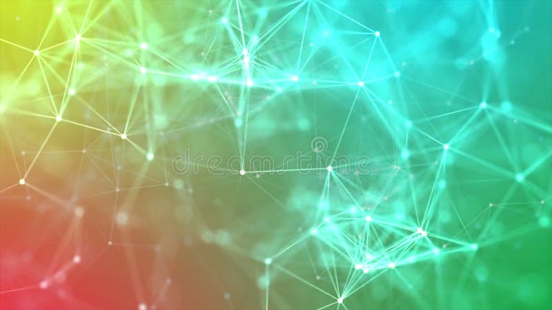 Volume Composition Based on Plexus Technology. Animated Color Mixer ...