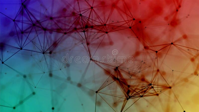 Volume Composition Based on Plexus Technology. Animated Color Mixer ...