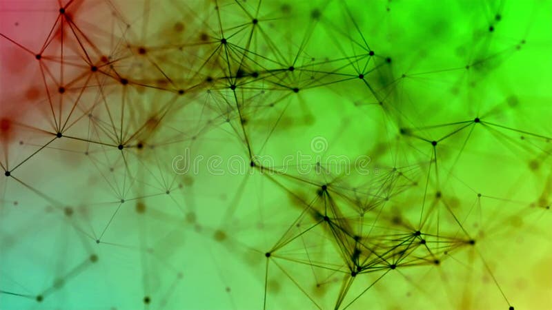 Volume Composition Based on Plexus Technology. Animated Color Mixer ...