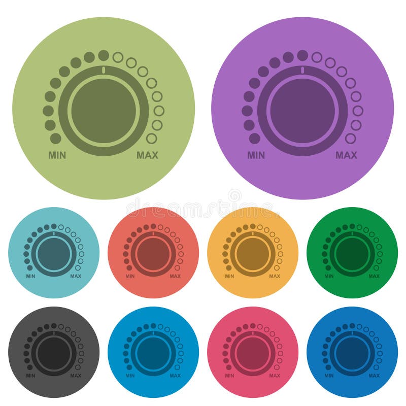 Volume Control with Captions Color Darker Flat Icons Stock Vector ... Volume Control with Captions Color Darker Flat Icons Stock Vector ...