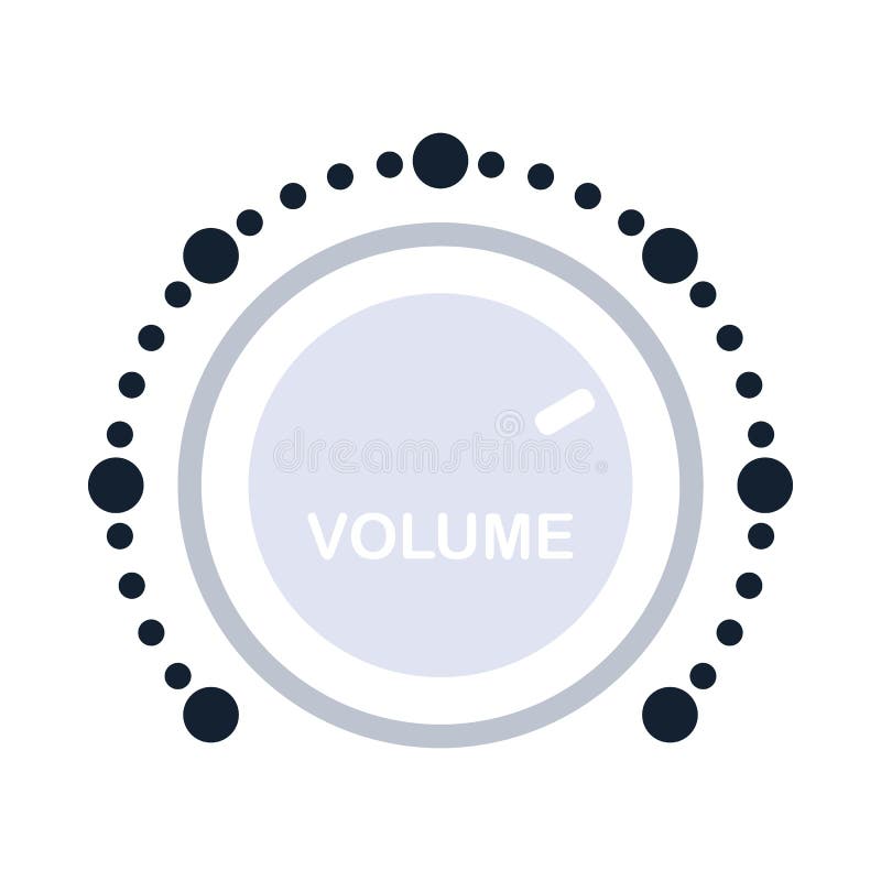 Volume Control Icon stock vector. Illustration of music - 196488504