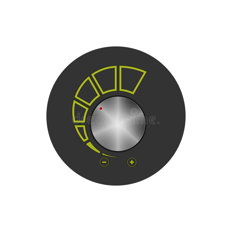 Volume Control Icon, Vector Illustration Stock Vector - Illustration of ...