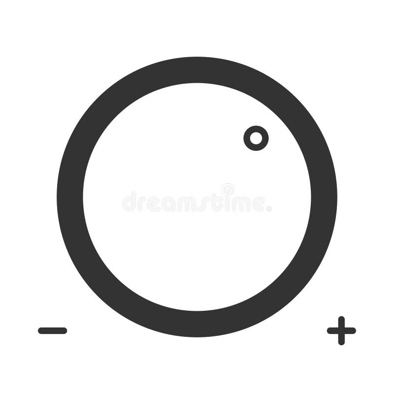 Volume control icon. stock vector. Illustration of flat - 124314434