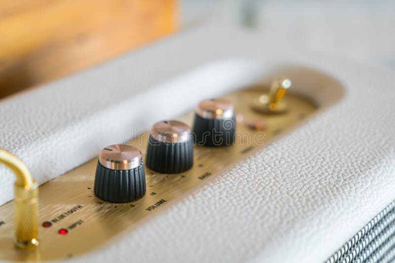 Volume Control Knob of Hi-fi Amplifier . Stock Image - Image of ...