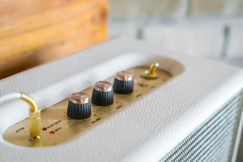 Volume Control Knob of Hi-fi Amplifier . Stock Image - Image of ...