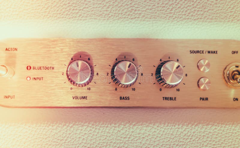 Volume Control Knob of Hi-fi Amplifier . ( Filtered Image Proc Stock ...